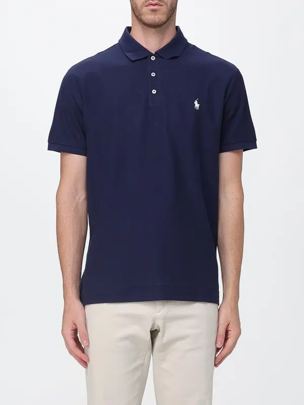 Polo Ralph Lauren Cotton Polo Shirt With Logo - Blue