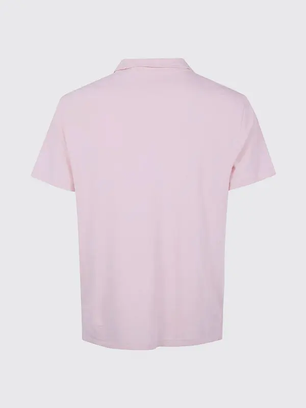 Polo Ralph Lauren Cotton And Linen Polo Shirt With Logo - Pink