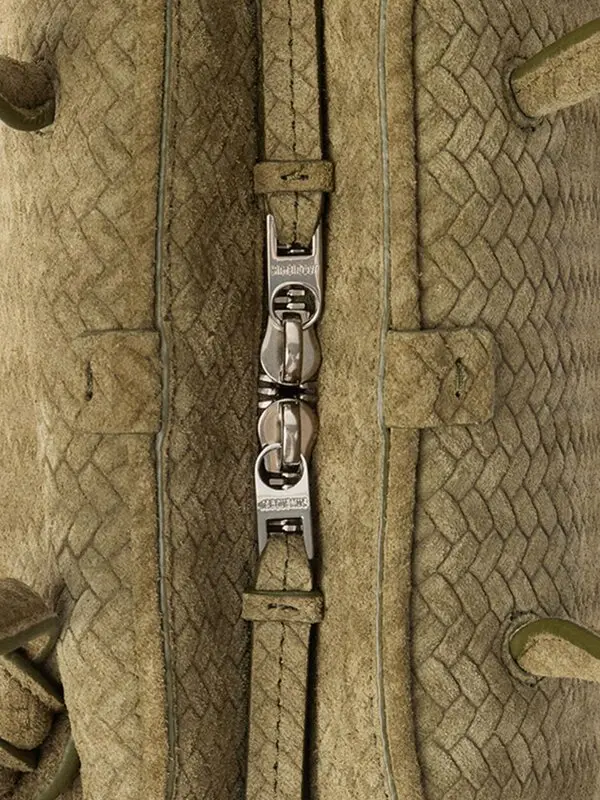 Jacquemus Le Turismo Woven Suede Bag - Nude