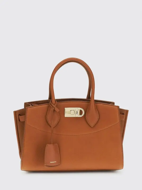 Buy FERRAGAMO Top Handle Bag - Brown At 20% Off | Editorialist