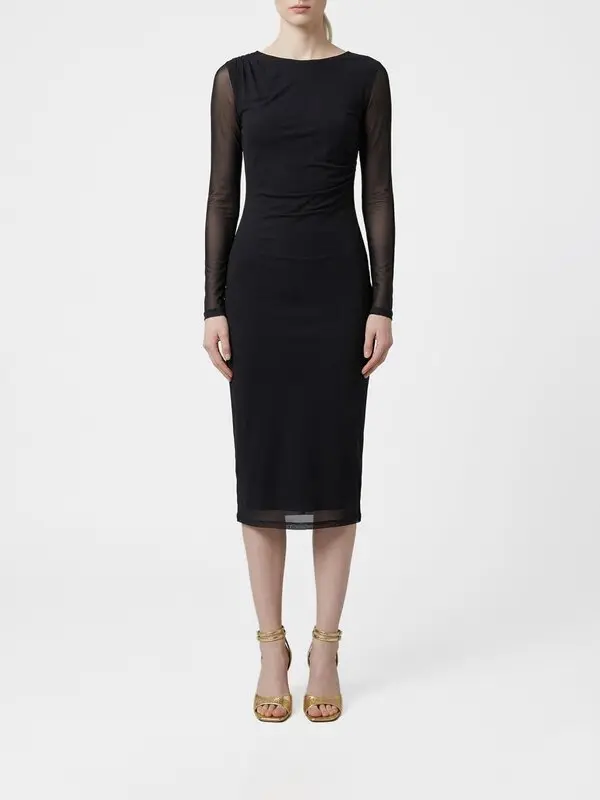 Patrizia Pepe Jersey Midi Dress - Black
