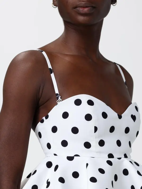 Fiorucci Polka Dot Peplum Top