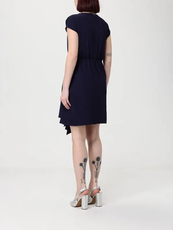 Liu Jo Crêpe Mini Wrap Dress - Blue