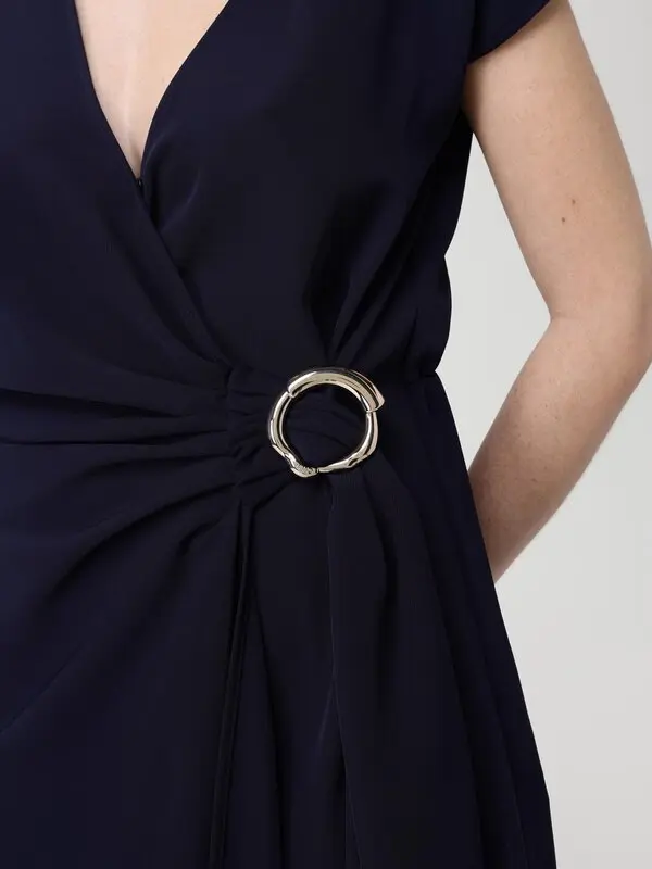 Liu Jo Crêpe Mini Wrap Dress - Blue