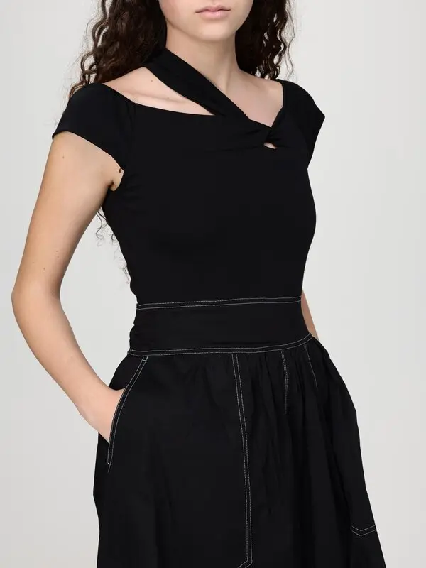 Liu Jo Midi Dress With Contrast Stitching