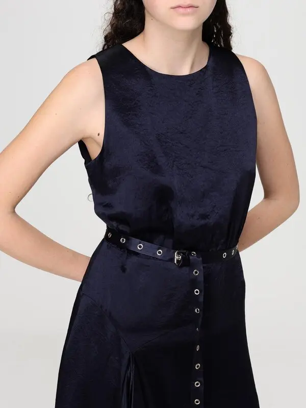 Liu Jo Sleeveless Midi Dress With Belt - Blue