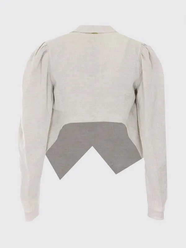TWINSET Cropped Blazer With Shawl Lapel