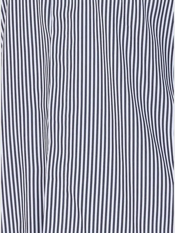 TOM FORD Striped Cotton And Silk Shirt - Blue