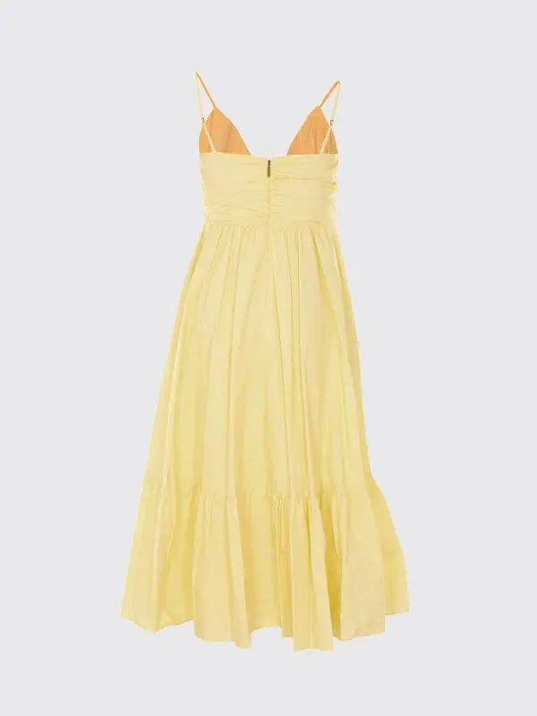 Michael Kors Organic Cotton Midi Dress - Yellow