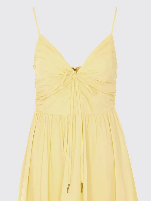 Michael Kors Organic Cotton Midi Dress - Yellow