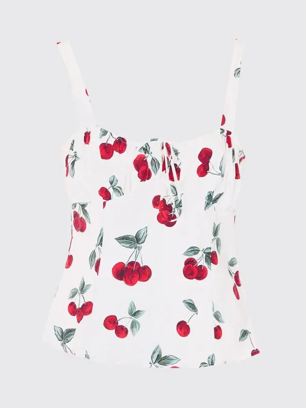 TWINSET Cotton Top With Fruit Print