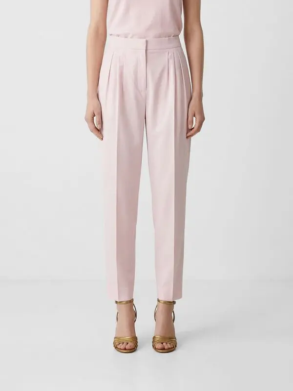 TWINSET Tailored Pleated Trousers - Pink