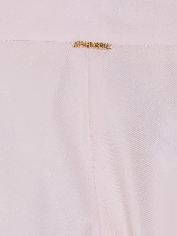 TWINSET Stretch Cotton Tailored Trousers