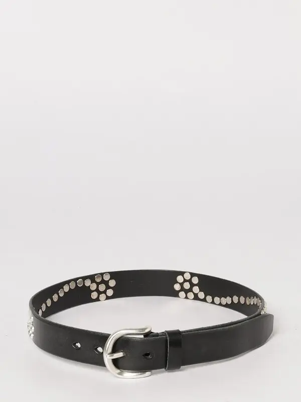 Our Legacy Studded Leather Belt - Black