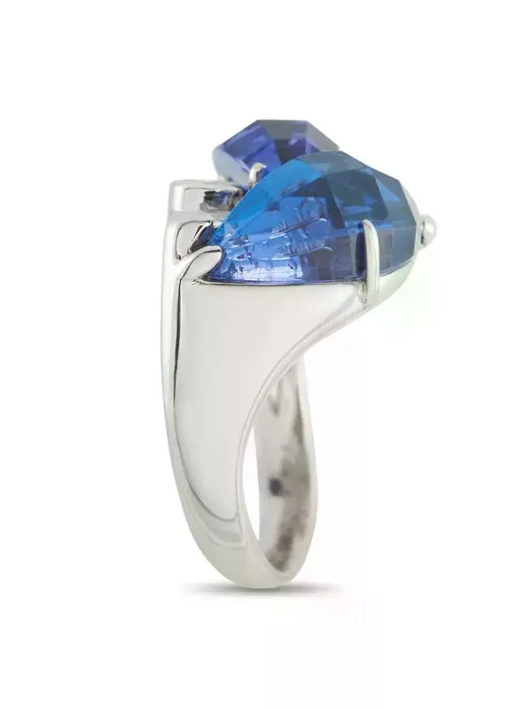 LB EXCLUSIVE Platinum, Tanzanite, And Diamond Ring - Silver