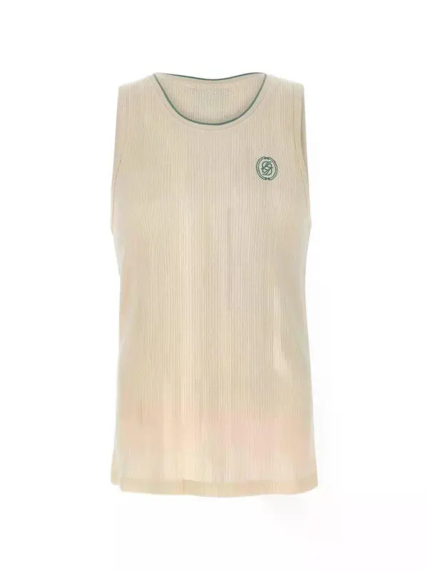 Drole De Monsieur Ribbed Embroidered Top