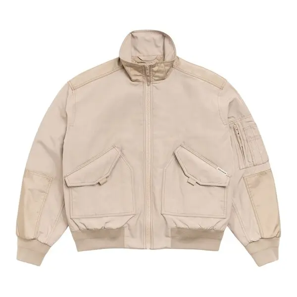 StÜssy Mock Neck Flight Bomber - Tan