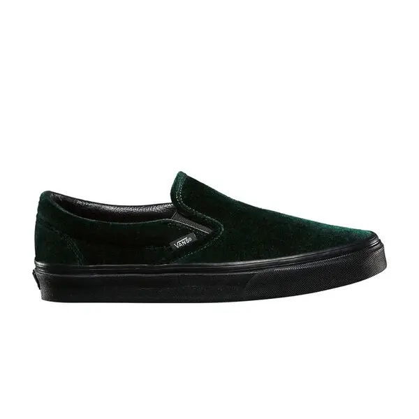 VANS Classic Velvet Slip-on Sneakers - Green