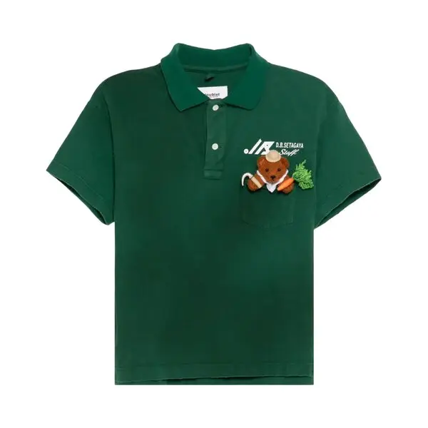 DOUBLET My Workwear Bear Polo Shirt - Green
