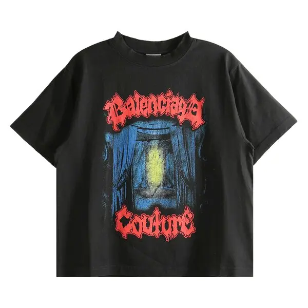 Balenciaga Medium Fit T-shirt - Black