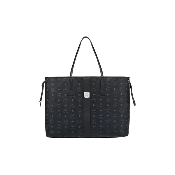 Mcm Liz Vi Large Shopper - Black