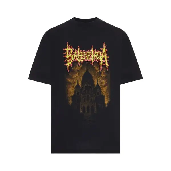 Balenciaga Medium Fit T-shirt - Black