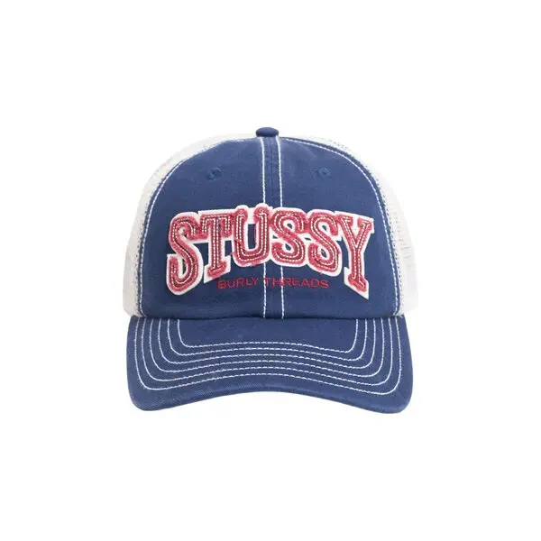 StÜssy Mid-depth Burly Threads Trucker - Blue