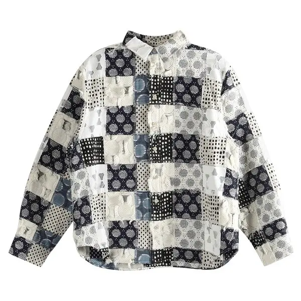 ADER ERROR Checkered Shirt - Blue