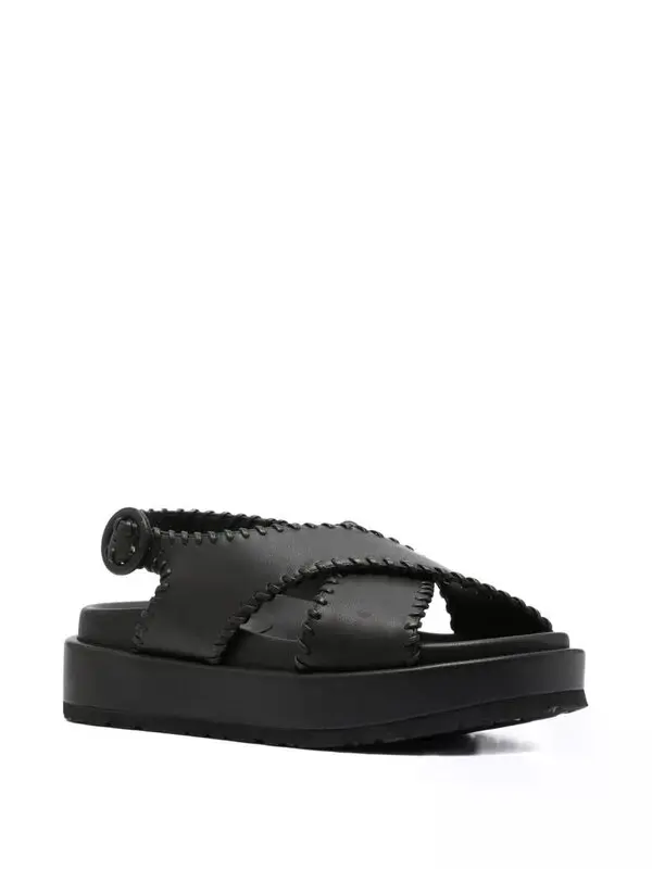 PALOMA BARCELO Criss-cross Stitched Sandals