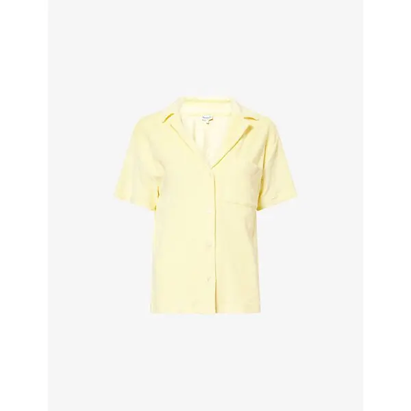 Hunza G Cuban Short-sleeve Terry Shirt - Butter