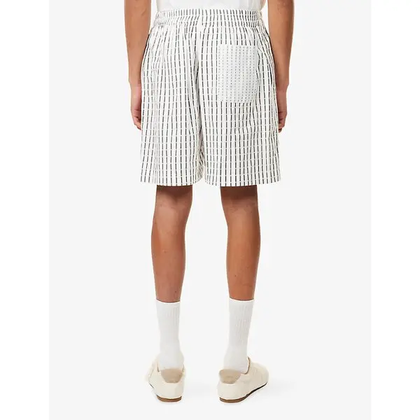 Jacquemus Striped Cotton Shorts