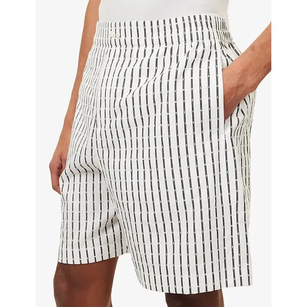 Jacquemus Striped Cotton Shorts