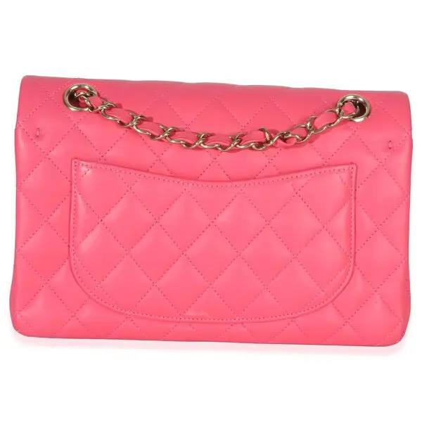 Chanel Quilted Lambskin Classic Double Flap Bag - Pink