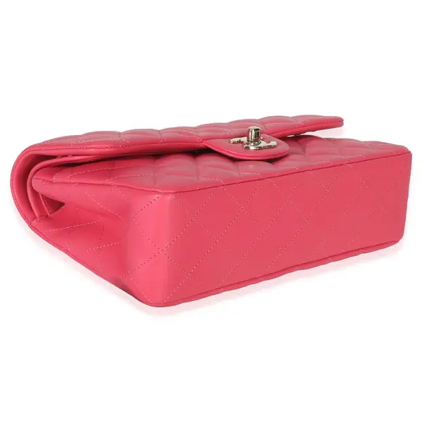 Chanel Quilted Lambskin Classic Double Flap Bag - Pink