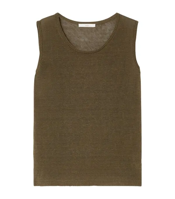 Marina Rinaldi Linen Knitted Tank Top