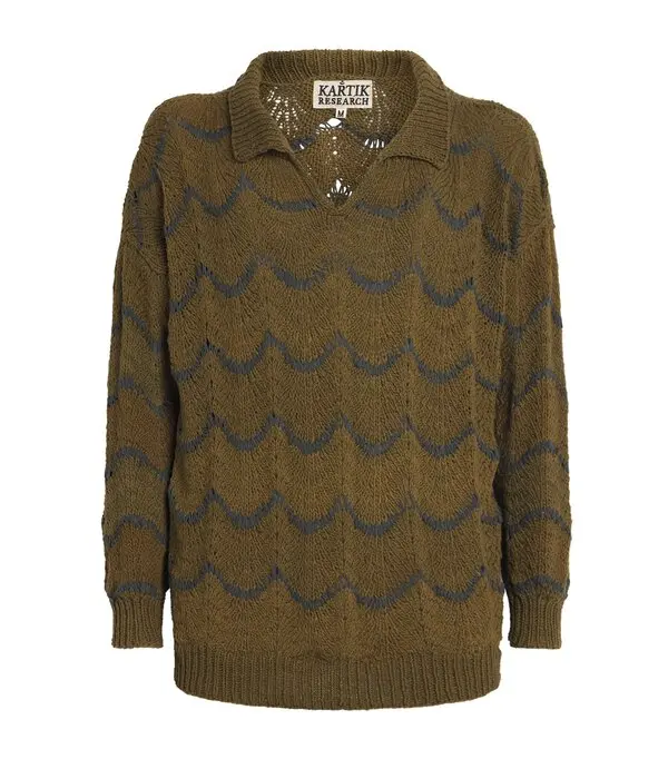 KARTIK RESEARCH Cotton Knitted Rugby Sweater