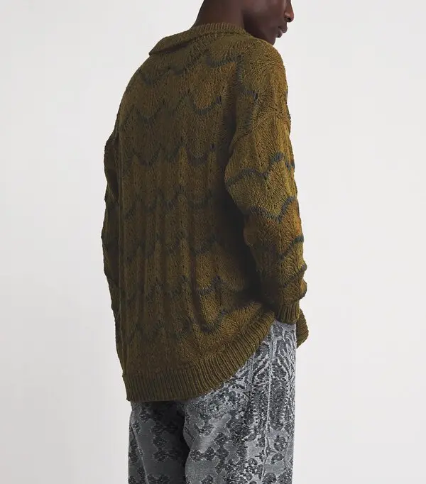 KARTIK RESEARCH Cotton Knitted Rugby Sweater