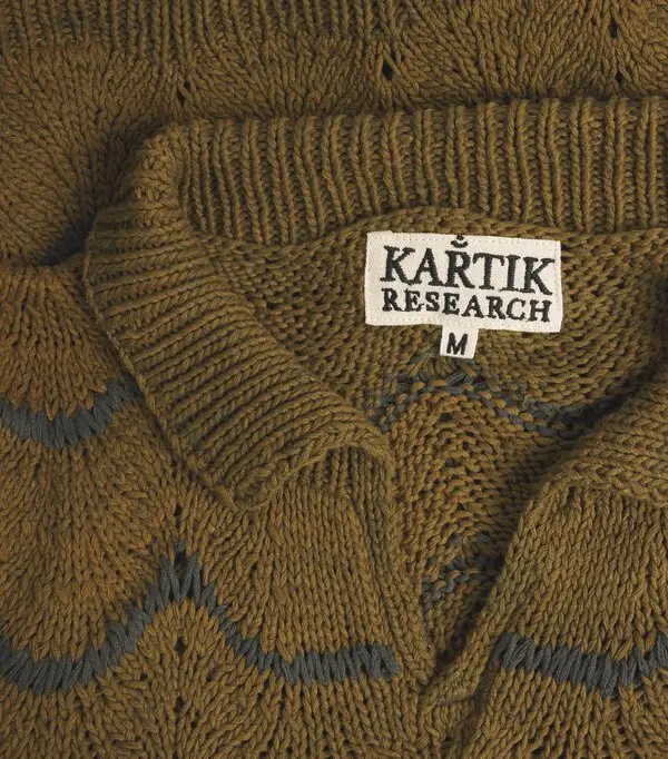 KARTIK RESEARCH Cotton Knitted Rugby Sweater