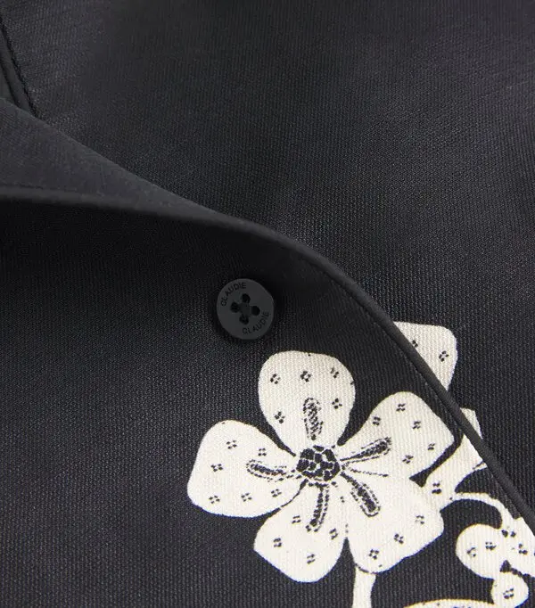Claudie Pierlot Cropped Floral Shirt