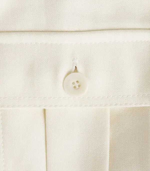 Claudie Pierlot Cotton Jacket With Elasticated Cuffs And Waist - White