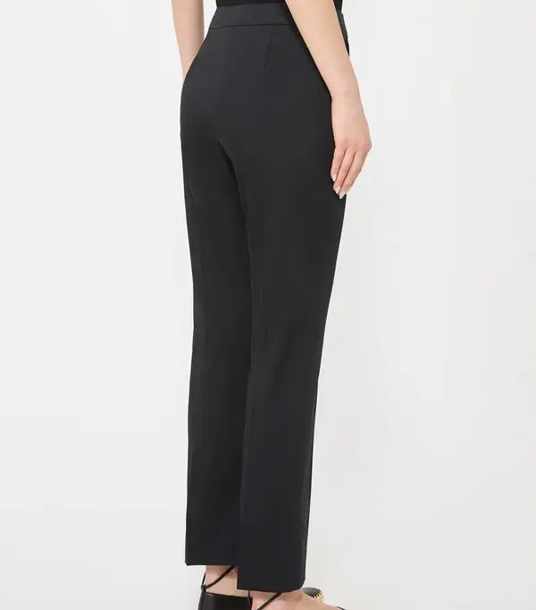 Max Mara Cotton-blend Straight Trousers