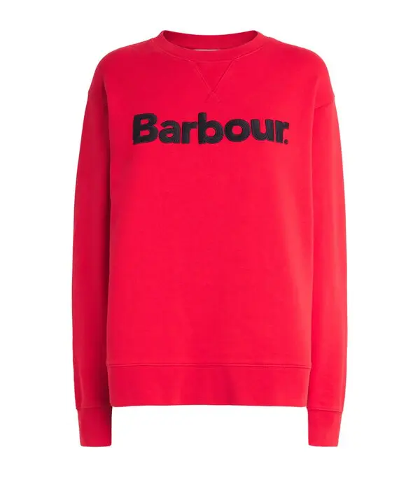 Barbour Logo Hartland Sweatshirt - Red