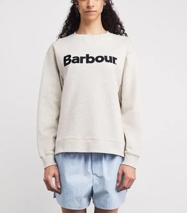 Barbour Logo Hartland Sweatshirt - Grey