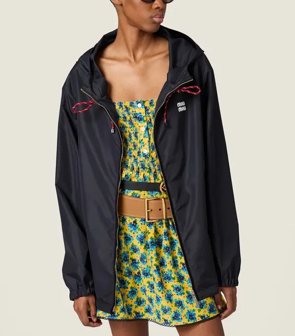 Miu Miu Hooded Jacket - Blue