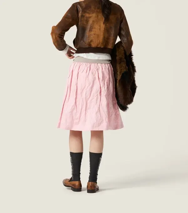 Miu Miu Distressed Suede Jacket - Brown