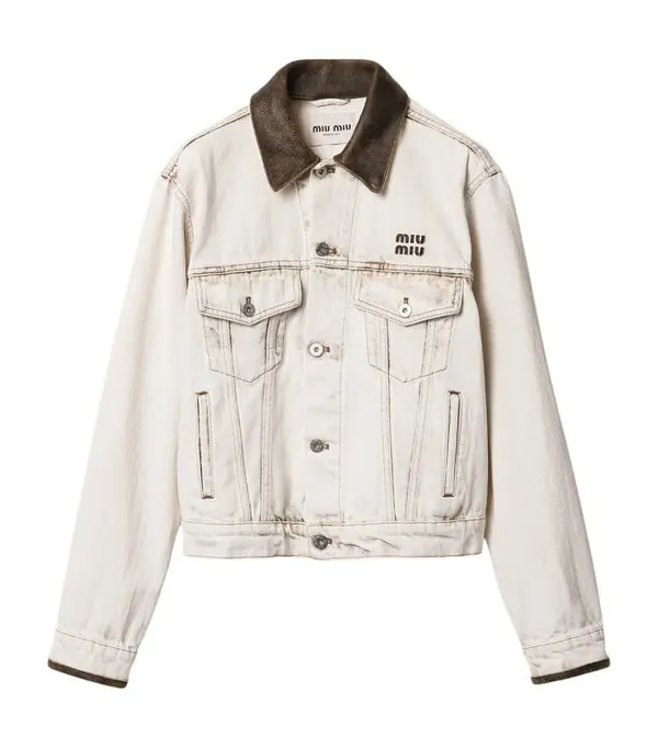 Miu Miu Bleached Denim Jacket