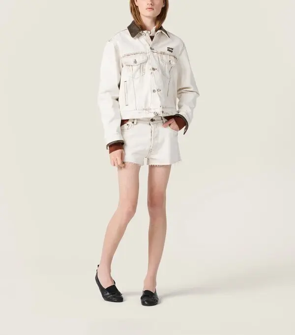 Miu Miu Bleached Denim Jacket