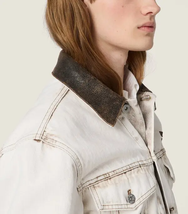 Miu Miu Bleached Denim Jacket