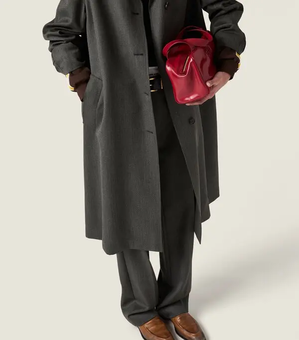 Miu Miu Wool Contrast-collar Coat