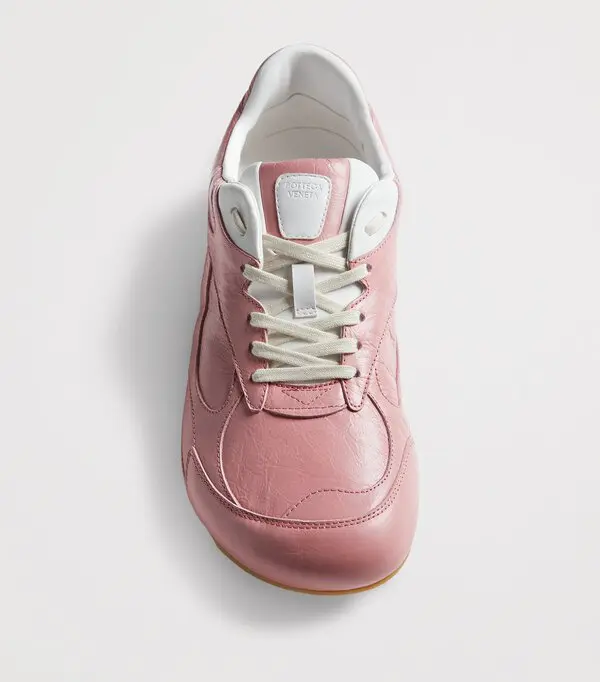 Bottega Veneta Leather Orbit Flash Sneakers - Purple